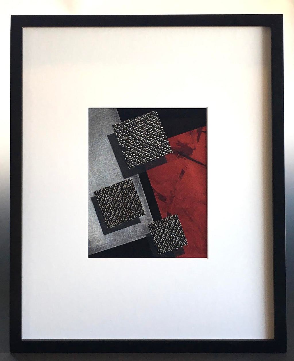 Red Floating Squares Collage – Steve Sells Studio